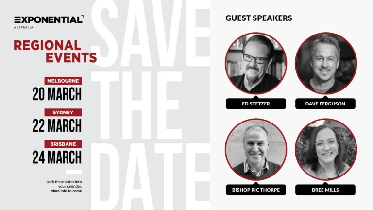 Exponential Australia - Accelerating Healthy Church Multiplication.